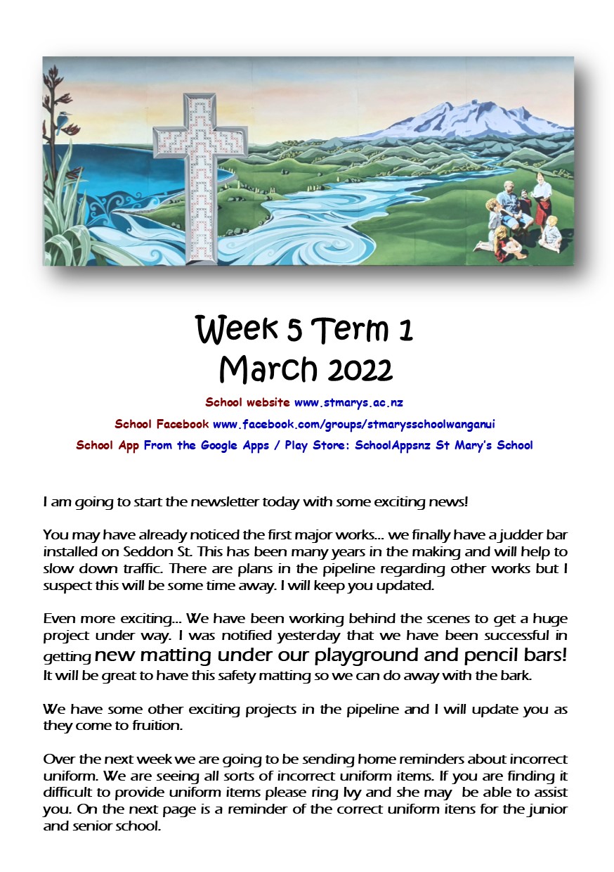 Term 1 2022 Week 5 News - St Marys School